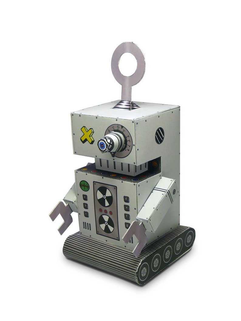 Robots Craft Kit Paper Toys Child Activity Book DIY Robots - Etsy