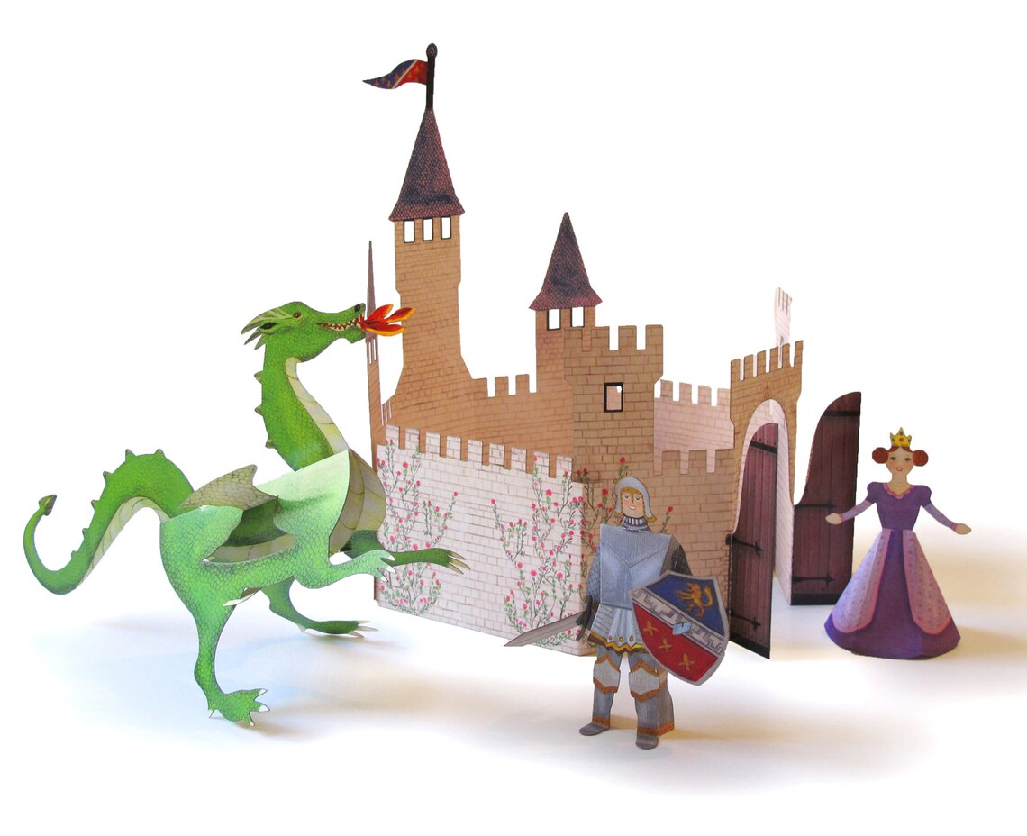 Kingdom Kit Paper Craft Kit Medieval Craft Building Kit - Etsy