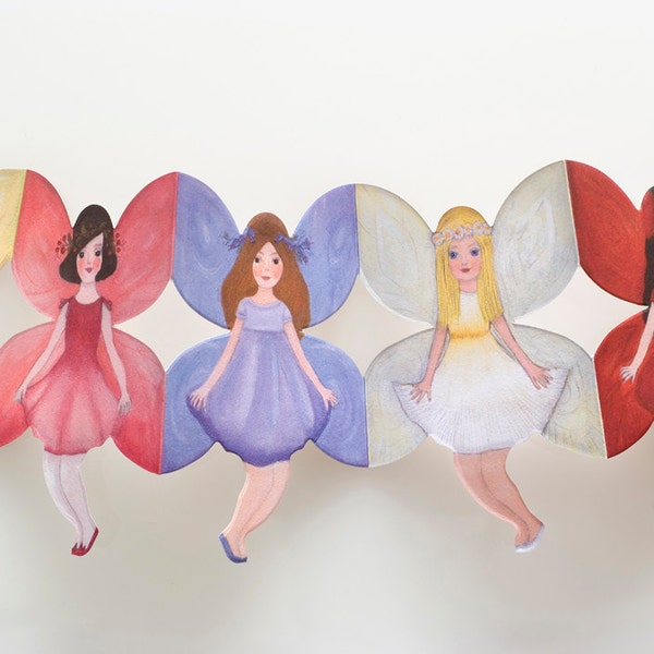Paper Doll Chain - Etsy