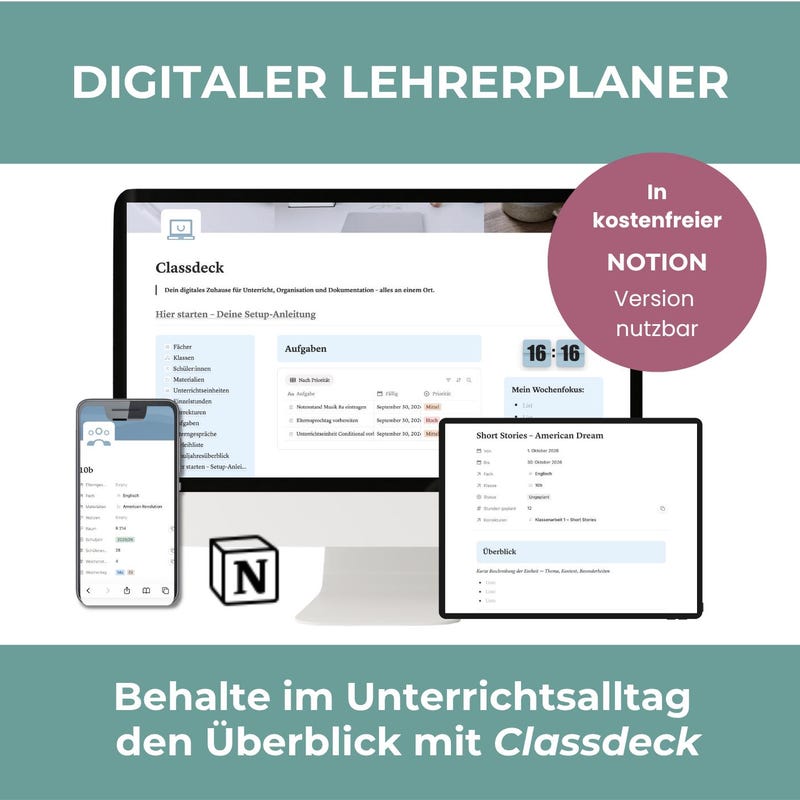 Lehrer organizern - Etsy.de