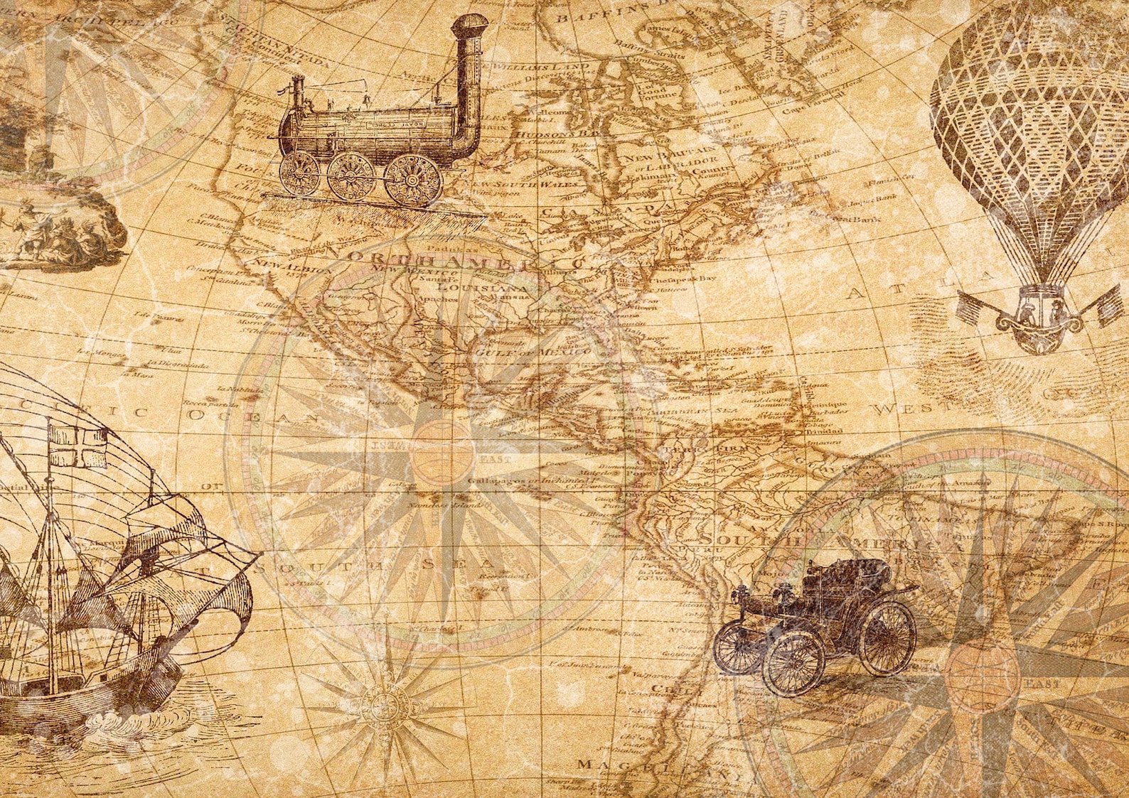 Old Maps 8 Digital Paper Downloads Scrapbooking Digital | Etsy