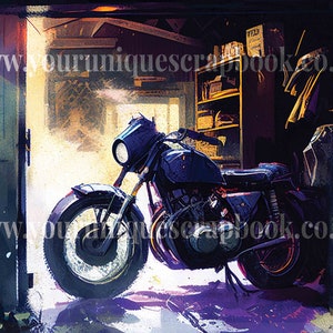 Vintage Bike 8 Comic Book Themed Images - Digital Download Images ...