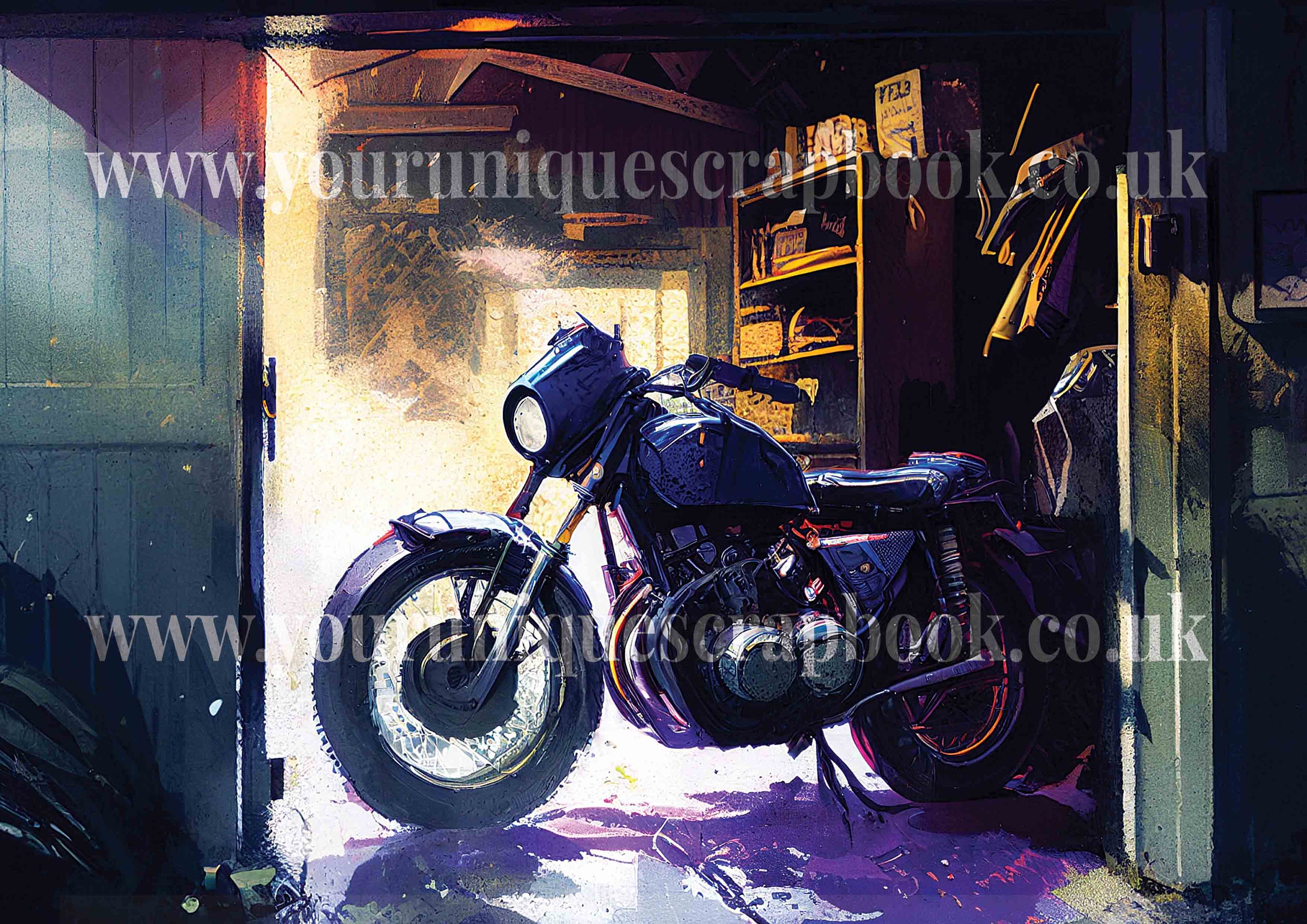 Vintage Bike 8 Comic Book Themed Images Digital Download Images ...