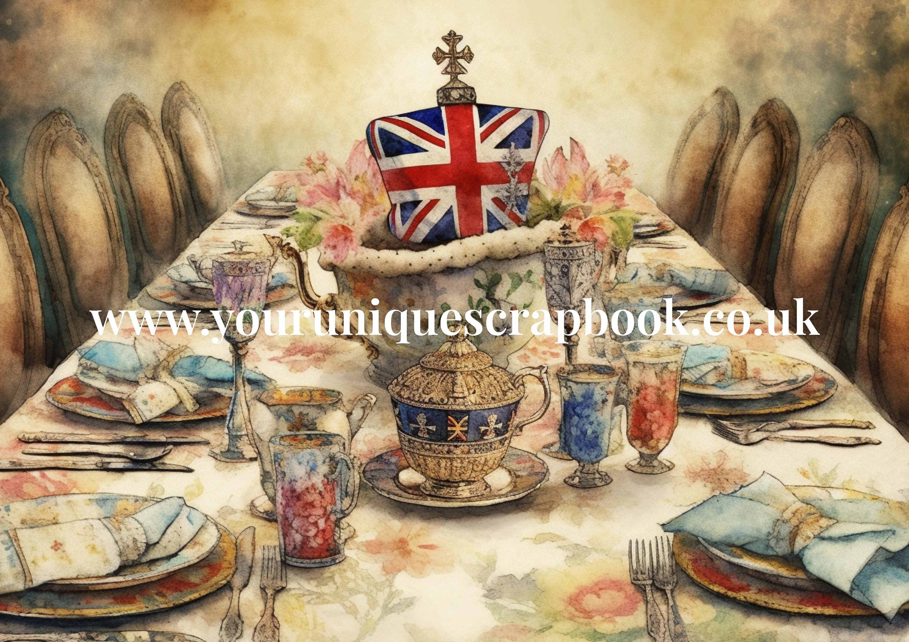 Kings Coronation - 16 Digital Papers - Scrapbooking Journal Paper ...