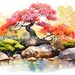 The Art of Bonsai 14 Themed Digital Paper Bonsai Tree Scrapbooking ...