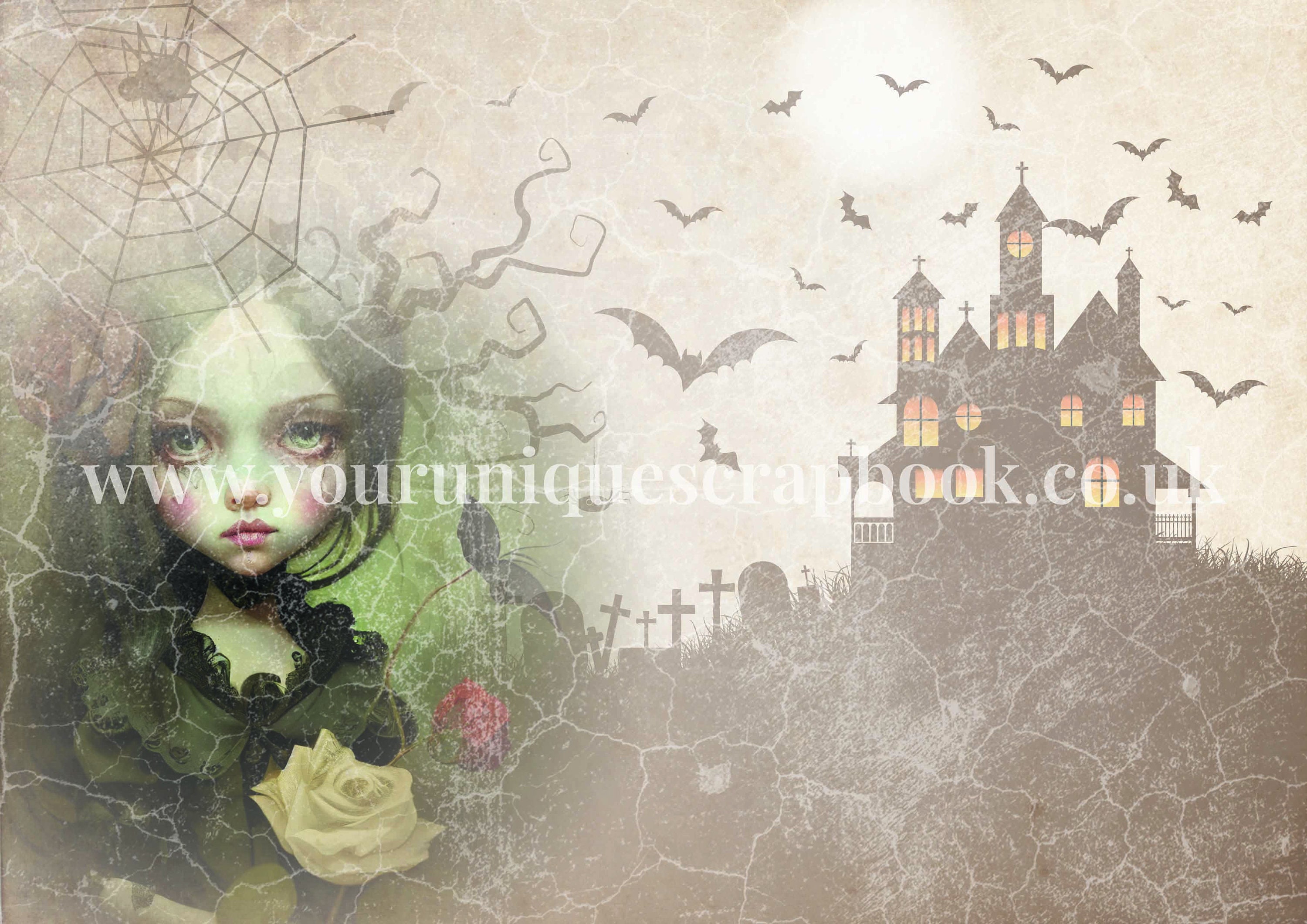 Wednesday Addams - 13 Themed Digital Paper - Vintage Paper Theme ...