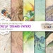 Dragonfly Themed Paper 8 Digital Sheets Scrapbooking Digital Paper ...