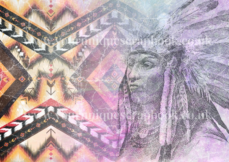 Native American 10 Themed Digital Papers Digital Paper Download Digital ...
