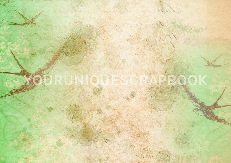 Bird Themed Paper 10 Sheets Scrapbooking Journal Paper - Etsy