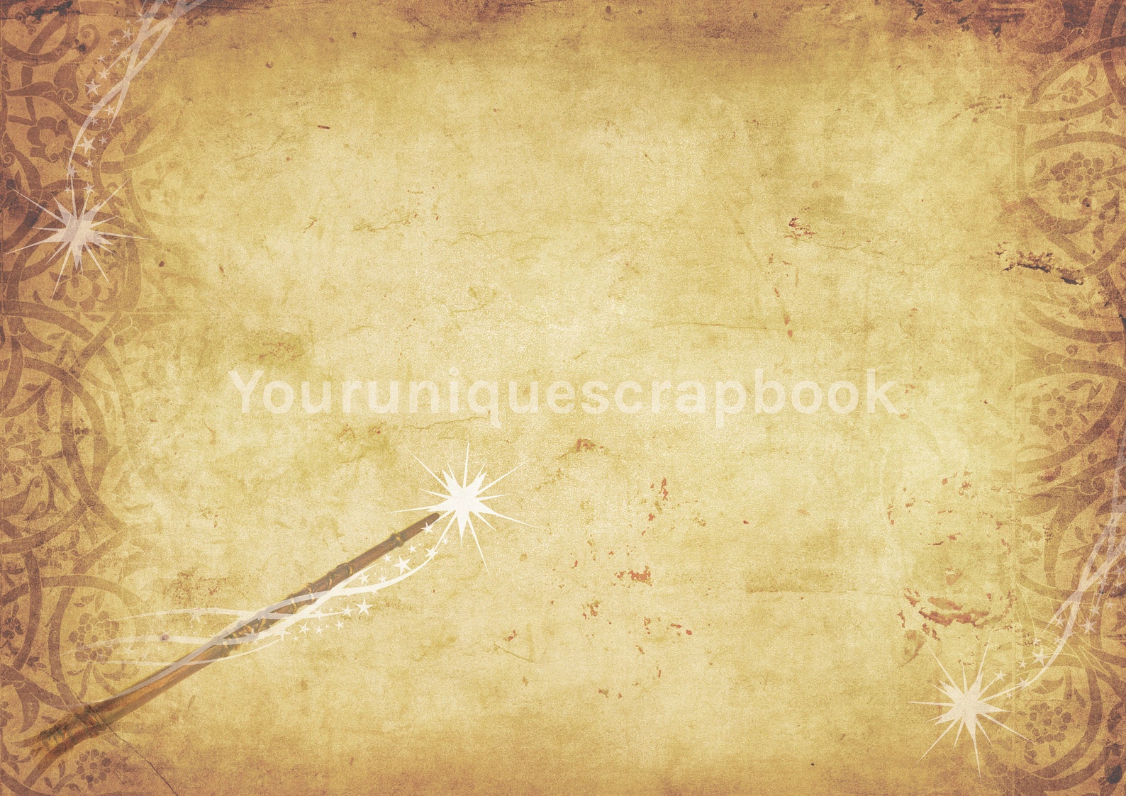 Wizard Themed Scrapbooking Journal Paper Digital Download - Etsy UK