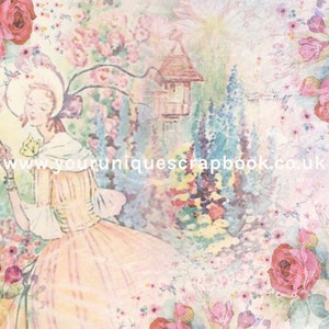 Garden Theme - 12 Digital Paper - Vintage Paper Theme - Scrapbooking ...