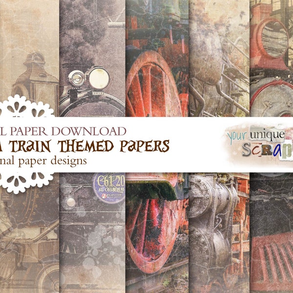Train Scrapbook - Etsy