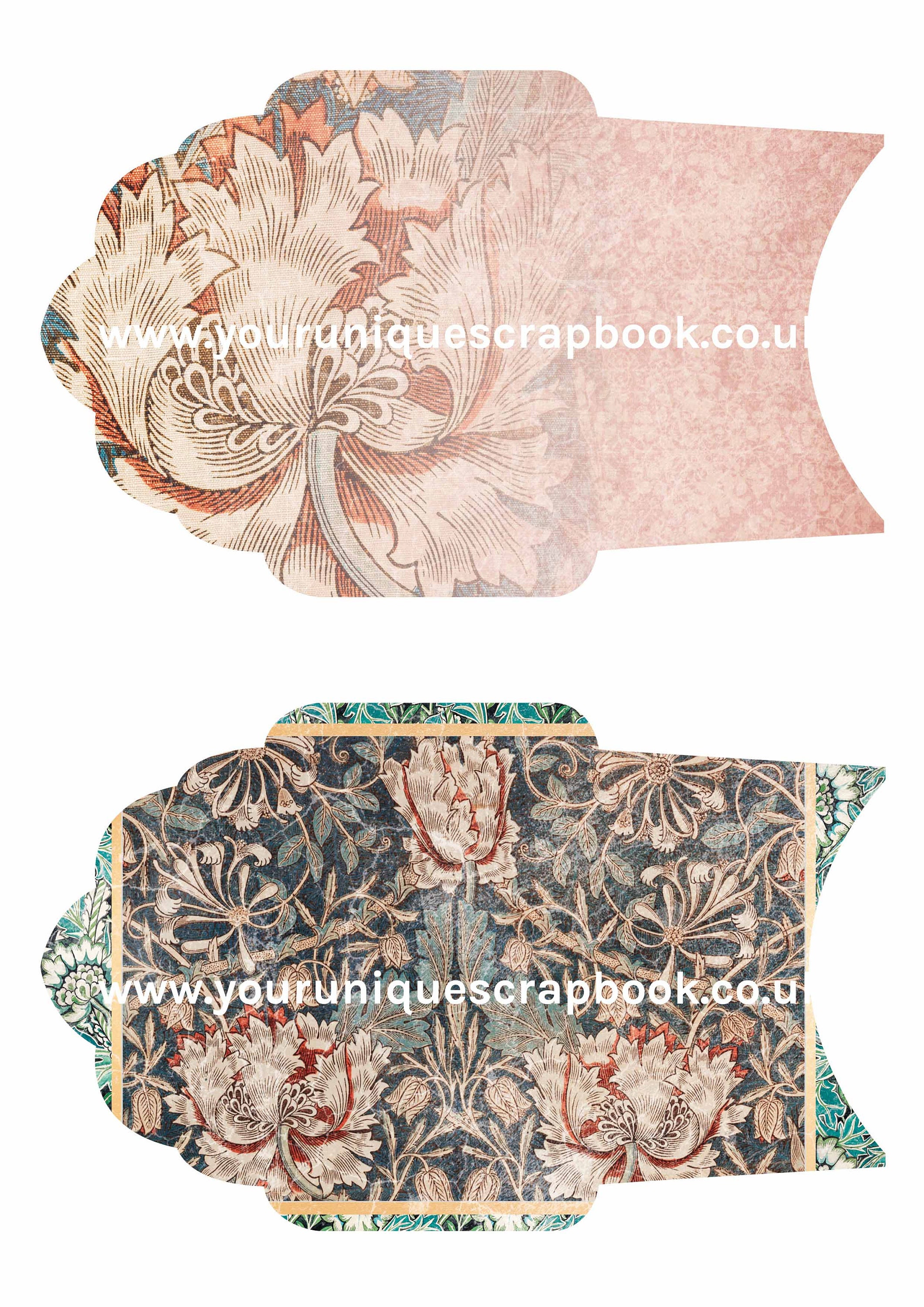 William Morris Themed Gift Tags and Envelopes 48 Tags & 6 - Etsy