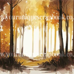 8 Autumn Leaves Themed Images - Digital Download Images- Scrapbooking ...