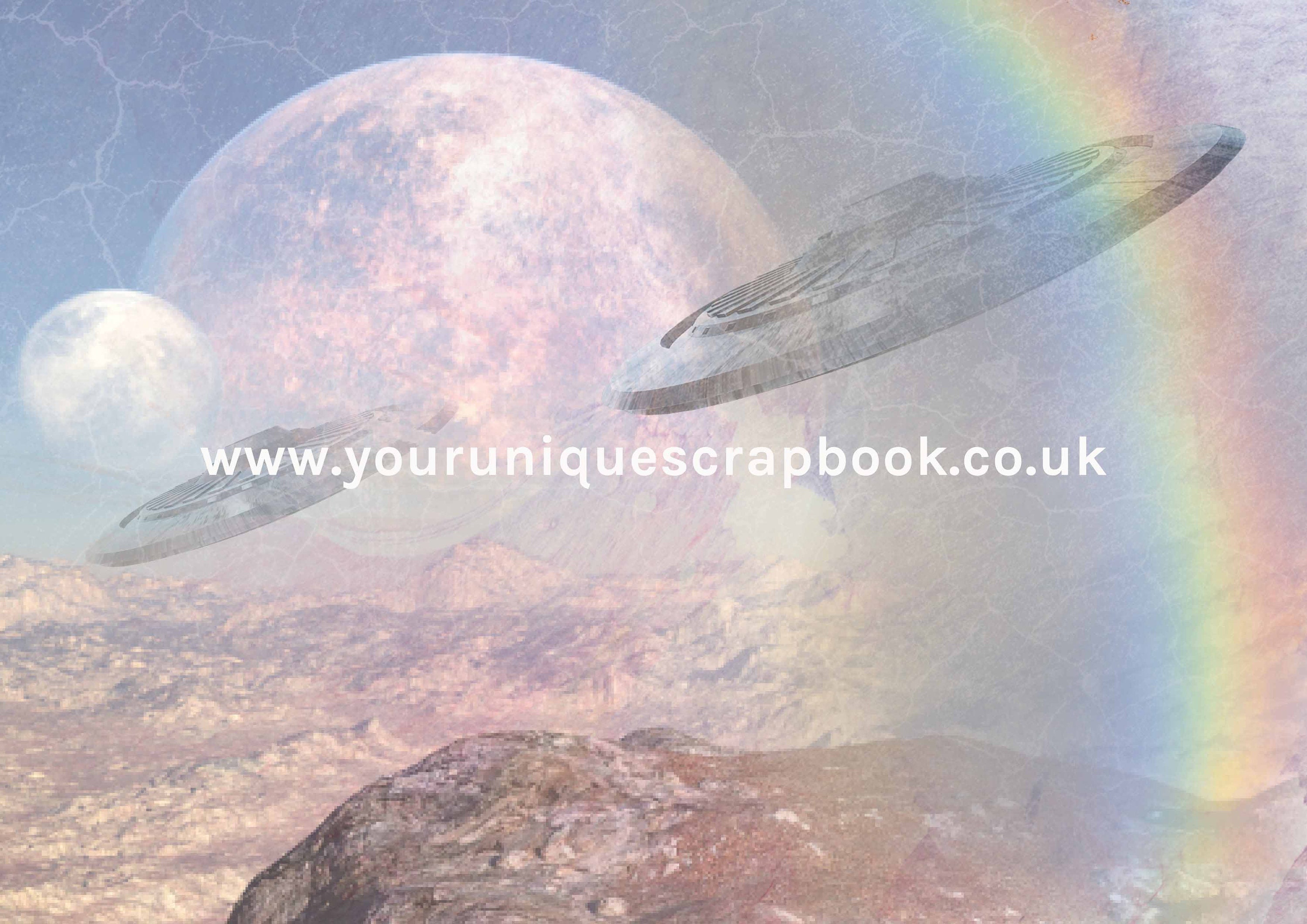 UFO 10 Themed Digital Papers Scrapbooking Journal Paper | Etsy