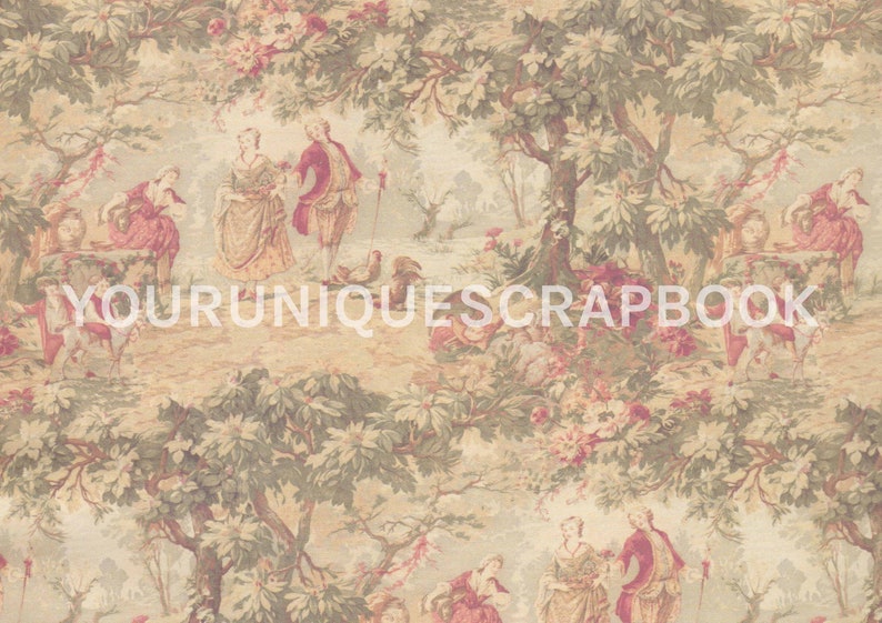 Old English Themed Scrapbooking Journal Paper Vintage Themed Digital ...