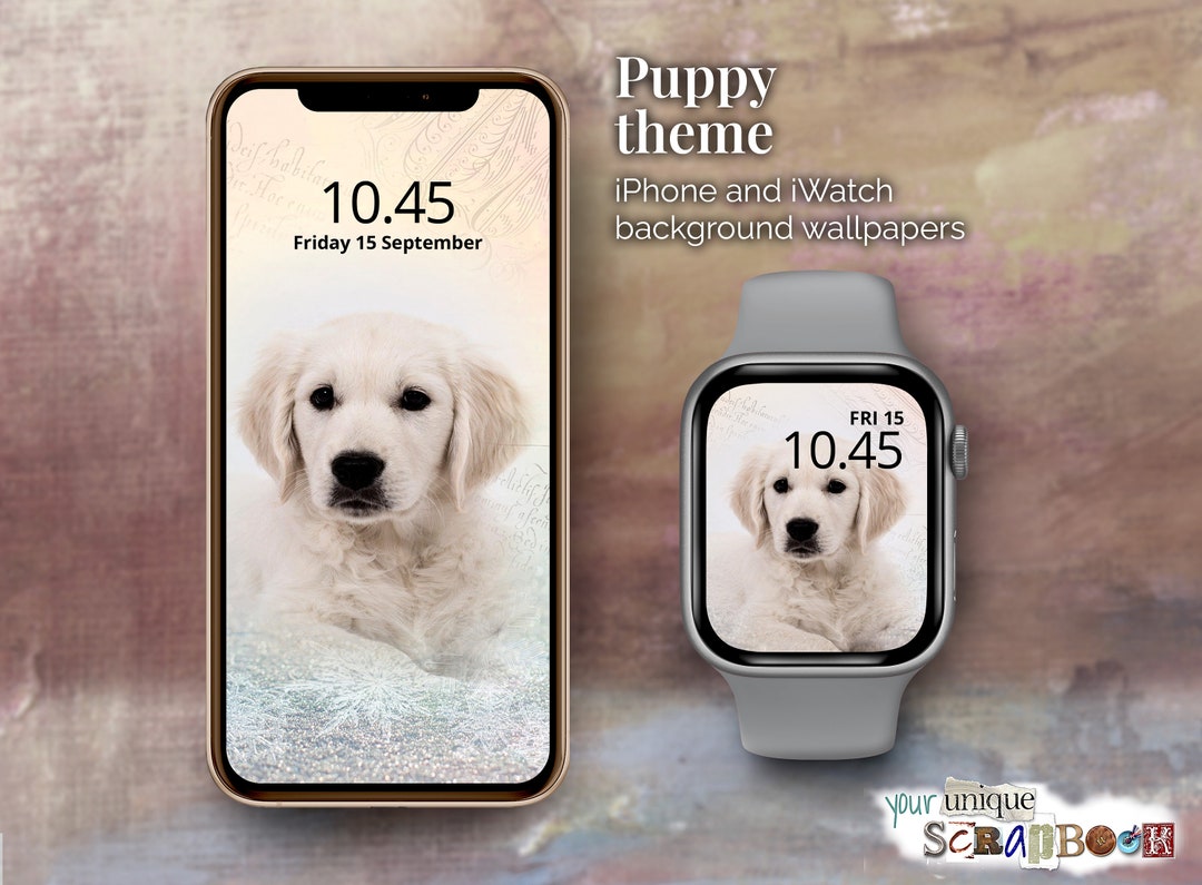 Apple Watch Face – Puppy Theme 1 Wallpaper, Iwatch Wallpaper, iPhone ...