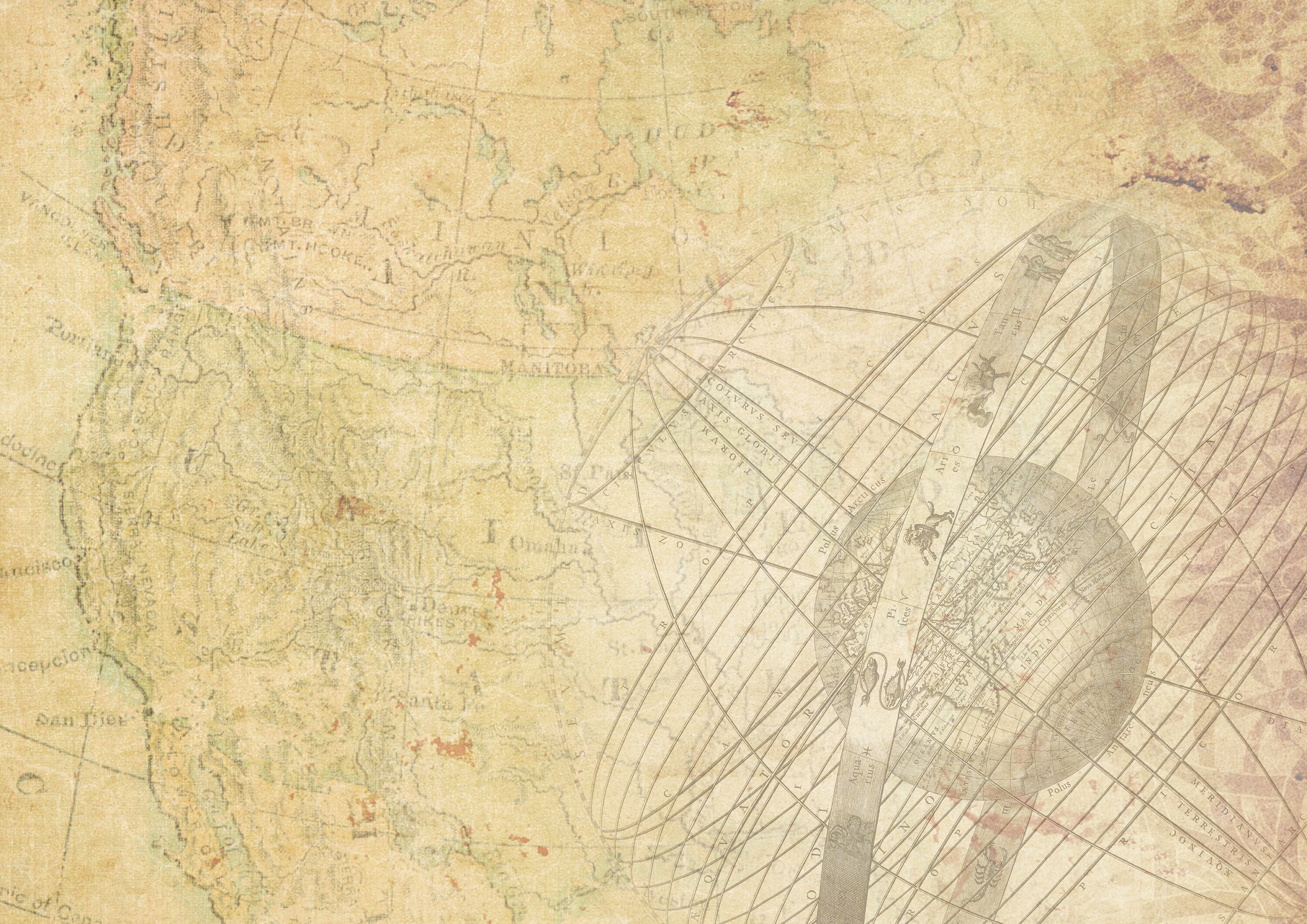 Old Maps 8 Digital Paper Downloads Scrapbooking Digital | Etsy