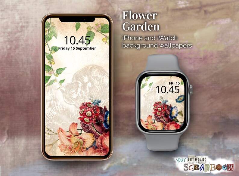 Apple Watch Face – Flower Garden Theme Wallpaper, Iwatch Wallpaper ...