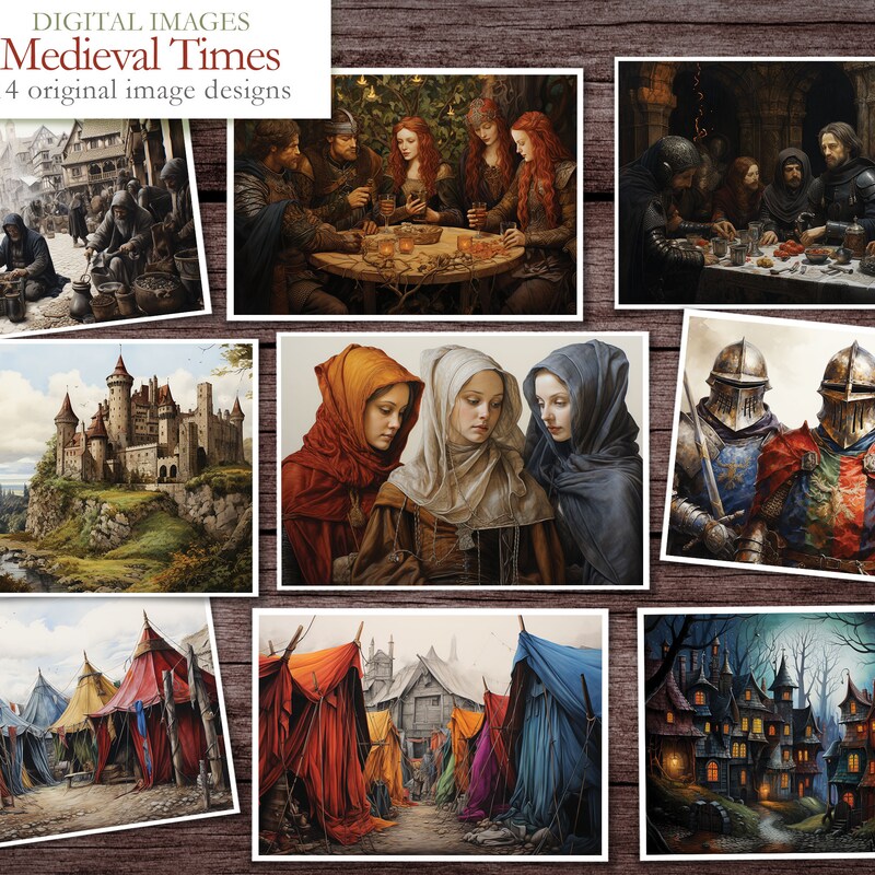 Medieval Scrapbook - Etsy