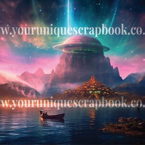 Alien Encounter- 12 Themed Images - Digital Download Images - Clip Art ...
