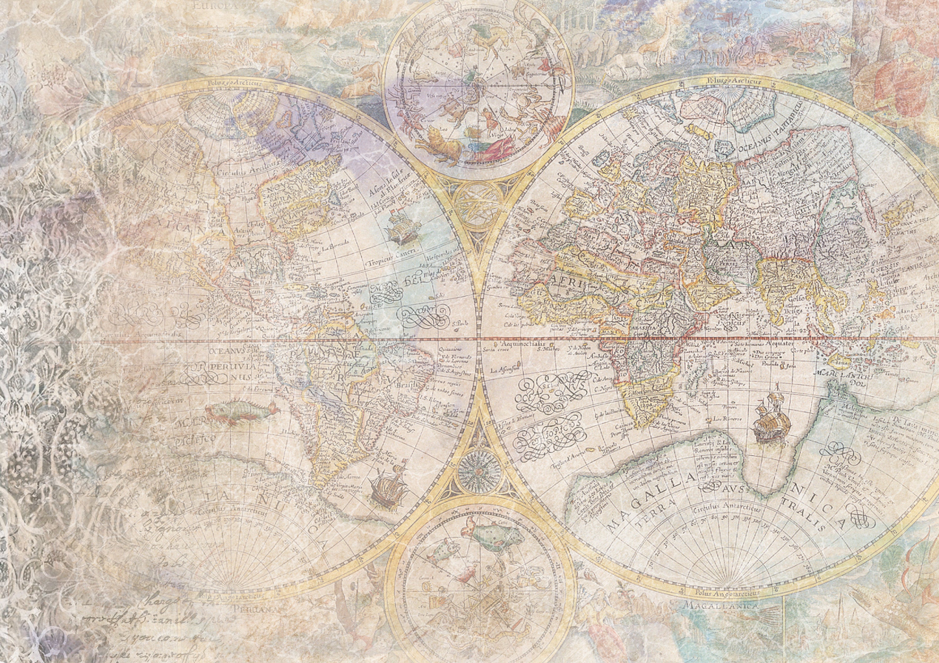 Old Maps 8 Digital Paper Downloads Scrapbooking Digital - Etsy