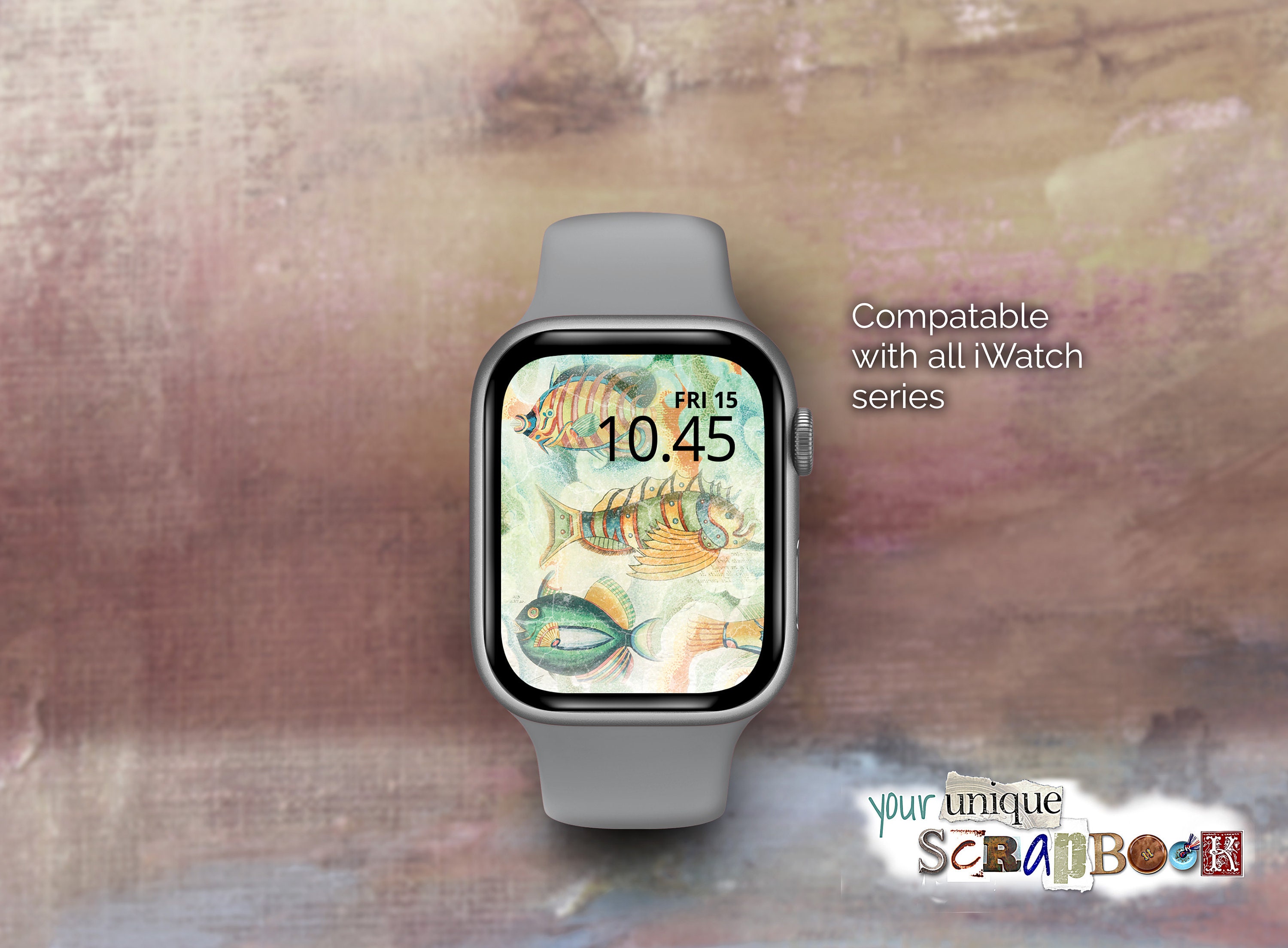 Apple Watch Face – Fish Theme Wallpaper - Iwatch Wallpaper - iPhone ...