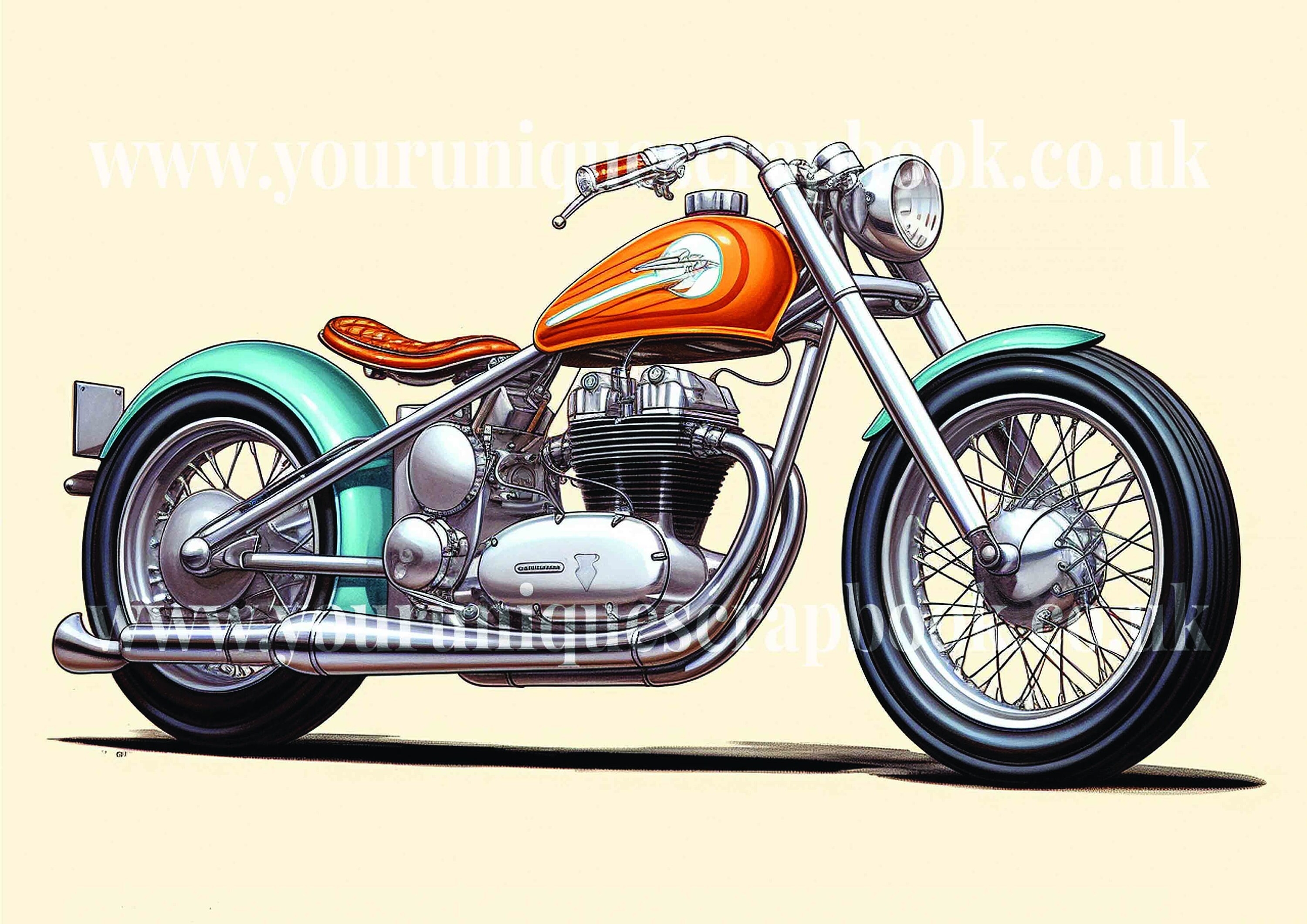 Hot Rod Bikes 9 Themed Images Clip Art Images Digital Download Images ...