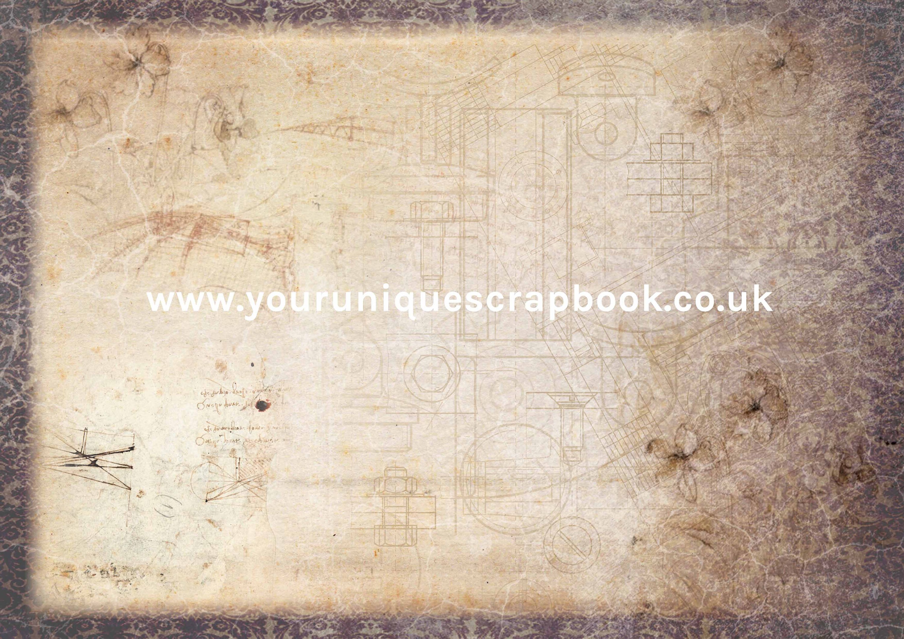 Leonardo Da Vinci 10 Themed Papers Scrapbooking Journal | Etsy