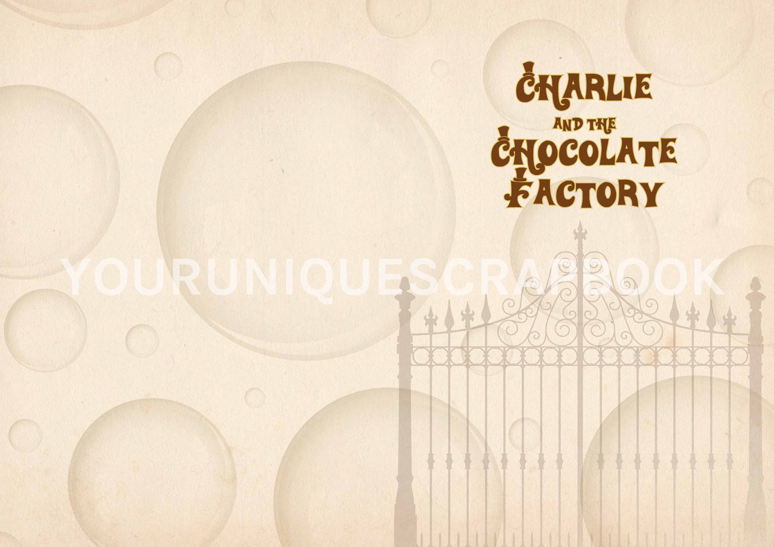 Charlie and the Chocolate Factory Theme Scrapbooking Journal - Etsy UK