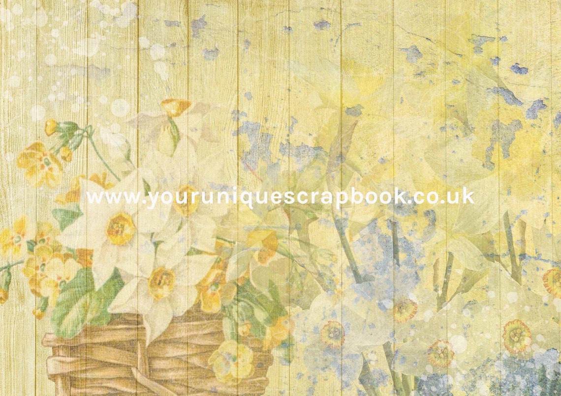 Garden Theme 12 Digital Paper Vintage Paper Theme | Etsy UK
