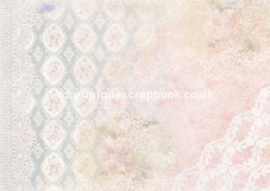 Wedding Lace 12 Themed Digital Paper Vintage Paper Theme | Etsy