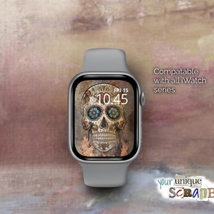 Apple Watch Face – Tattoo Scull Theme Wallpaper - Iwatch Wallpaper ...