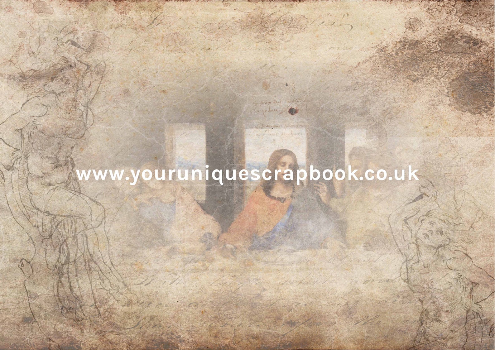 Leonardo Da Vinci - 10 Themed Papers - Scrapbooking Journal Paper ...