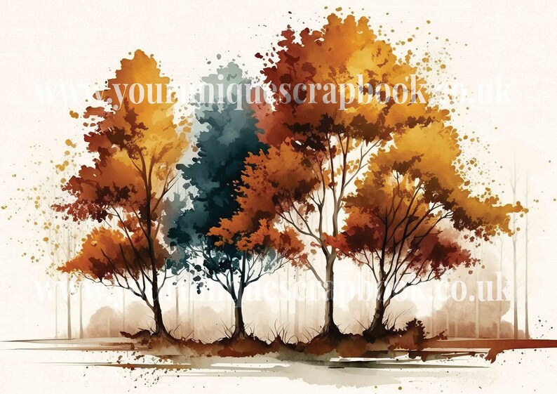 8 Autumn Leaves Themed Images Digital Download Images - Etsy
