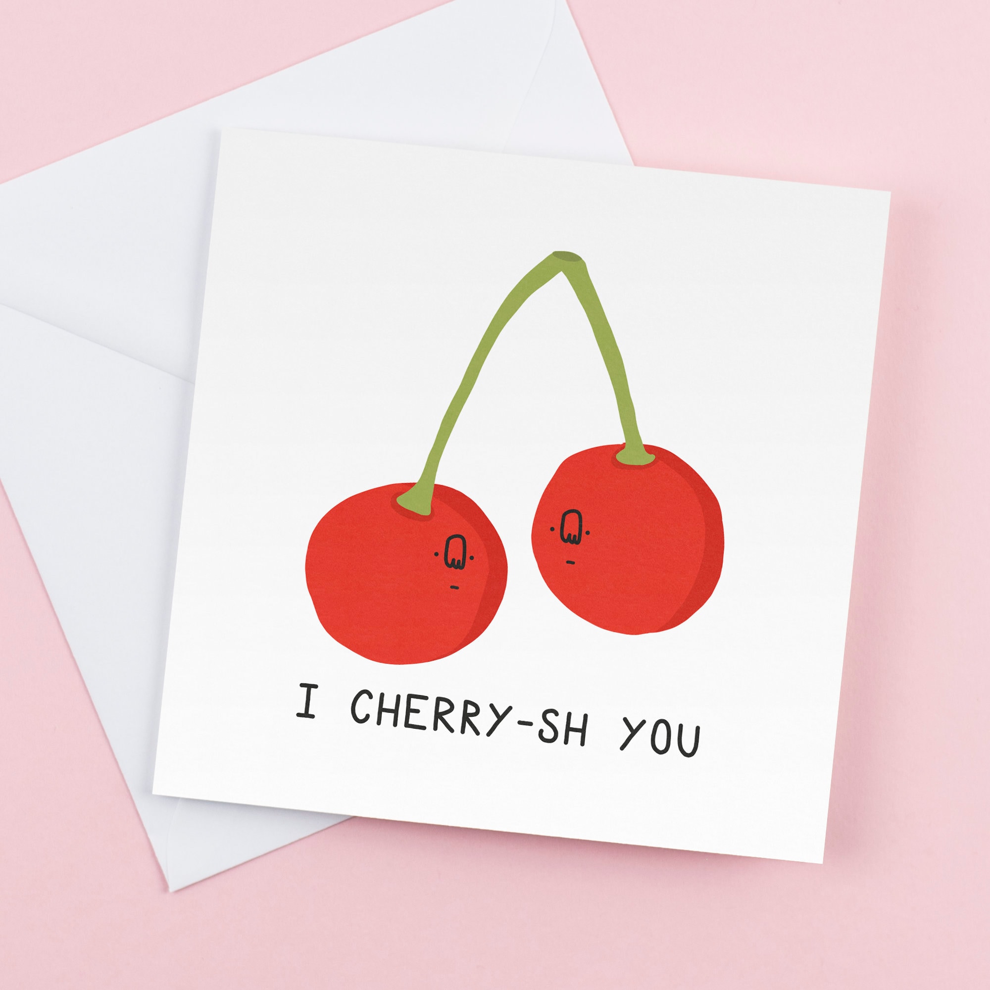 I Cherry Ish You Greeting Cards Funny Romantic Birthday - Etsy Canada
