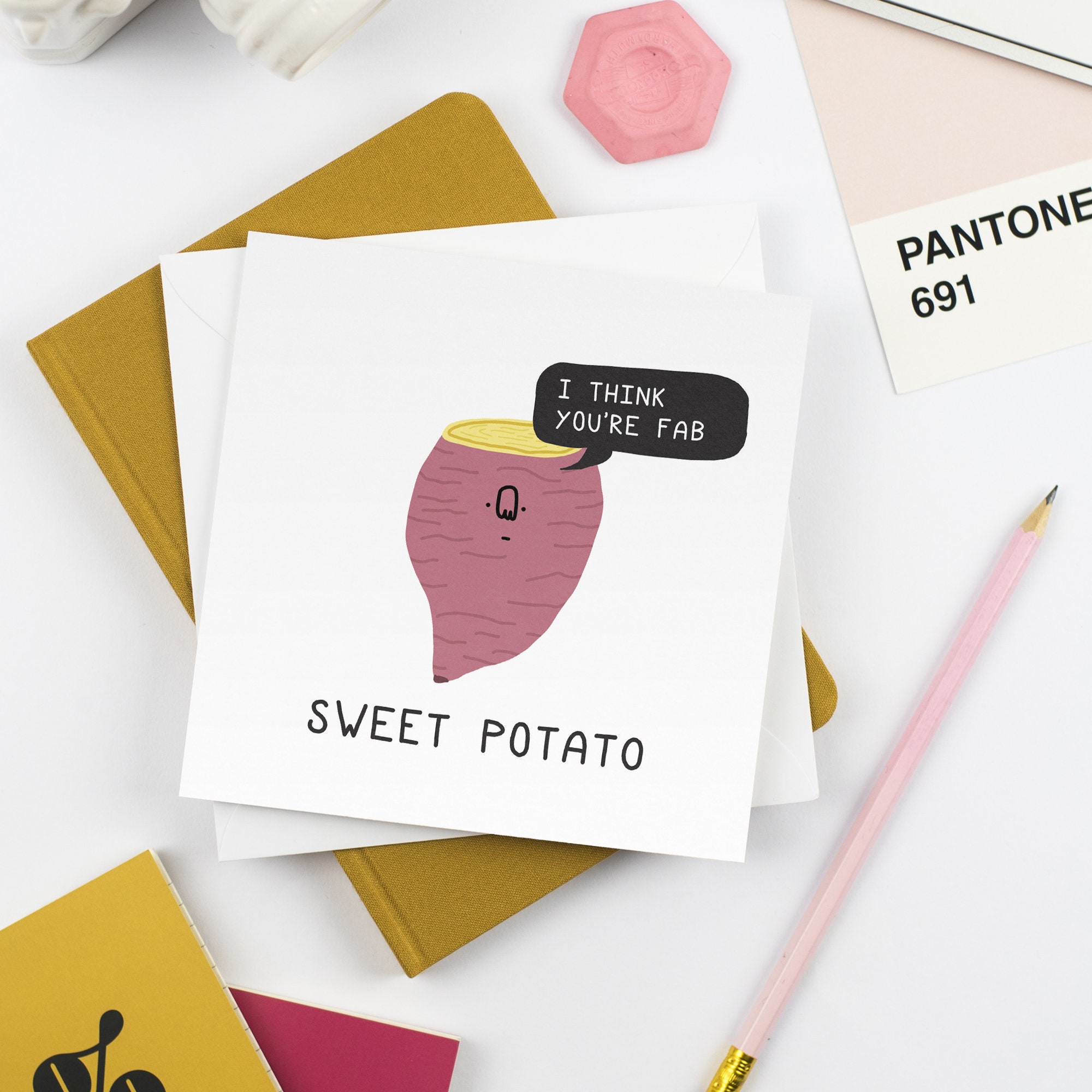 Sweet Potato Greeting Cards Funny Birthday Cards Gift for - Etsy Canada