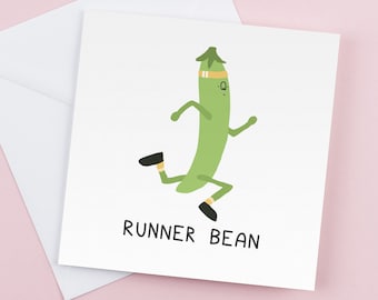 Runner Birthday Card - Etsy
