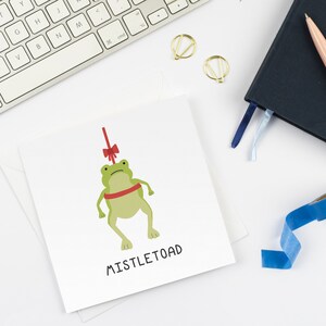 Christmas Mistletoad Funny Christmas Cards, Seasonal Greeting Card ...