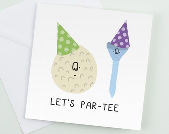 Golf Birthday Card - Etsy