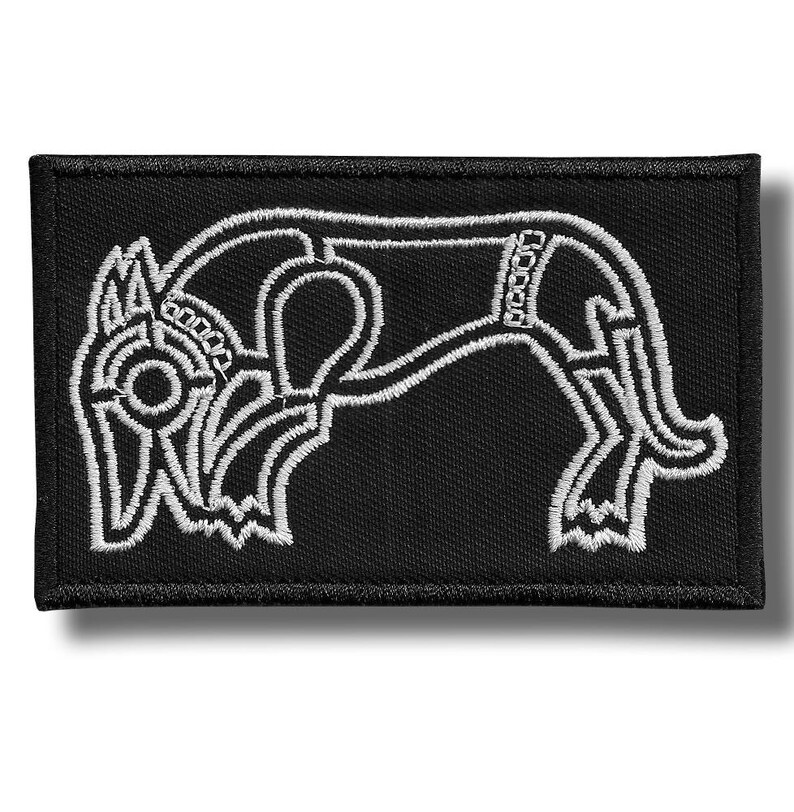 Celtic Wolf embroidered patch BUY3 GET4 4 X 24 INCH | Etsy