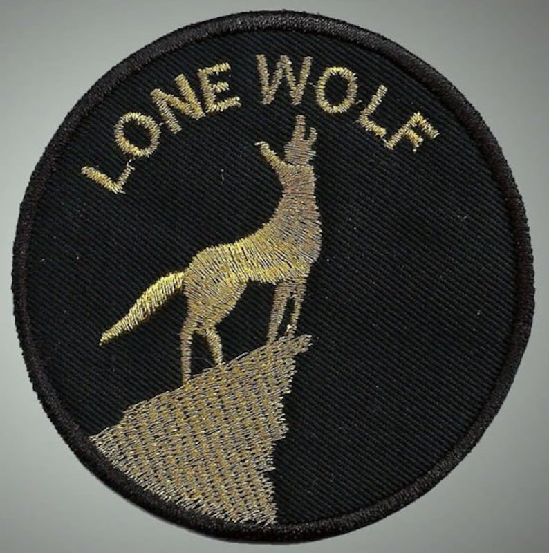 Lone Wolf Round - Embroidered Patch, BUY3 GET4, 3,2 X 3,2 INCH - Etsy