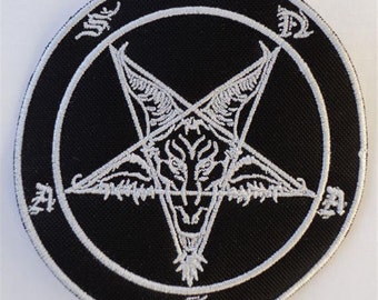 Baphomet Pentagram Embroidered Patch BUY3 GET4 Diameter - Etsy