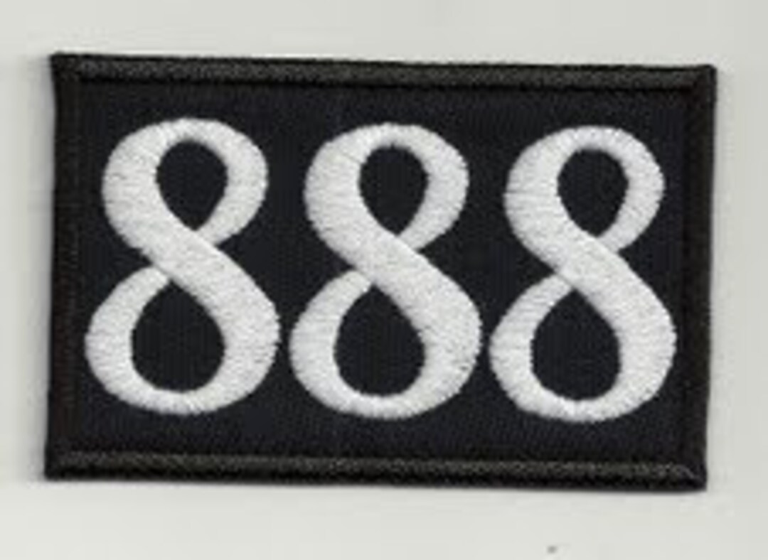 Number 888, ( Eternity ) - Embroidered Patch, BUY3 GET4, 2 X 3,2 INCH ...