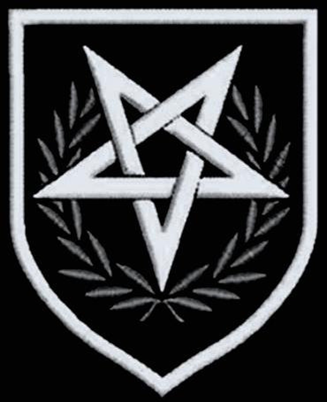 Pentagrama on Shield - Embroidered Back Patch, BUY3 GET4, 10,2 X 8 INCH ...