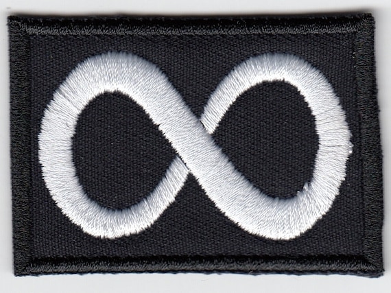 Eternity symbol variation 2 esoteric embroidered patch | Etsy