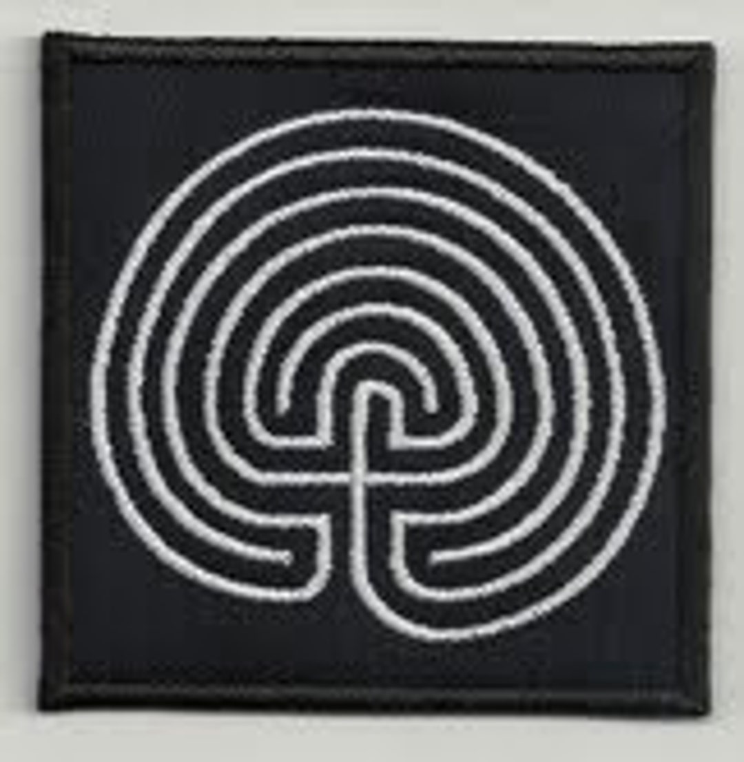 Ancient Greek, Labyrinth Symbol - Embroidered Patch, BUY3 GET4, 3,2 X 3 ...