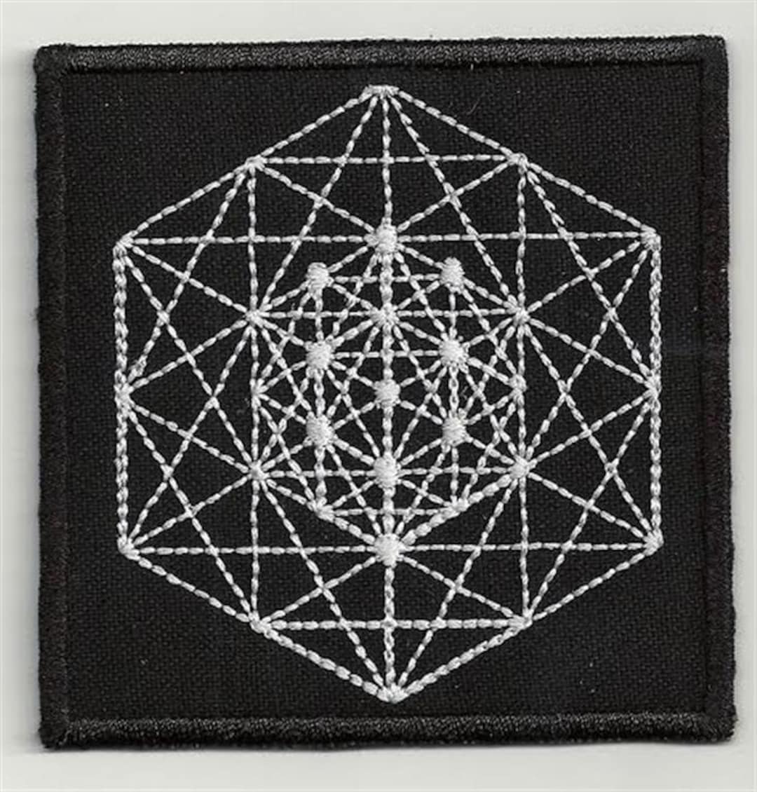 Tree of Life, Sacred Geometry - Embroidered Patch, BUY3 GET4, 3,2 X 3,2 ...