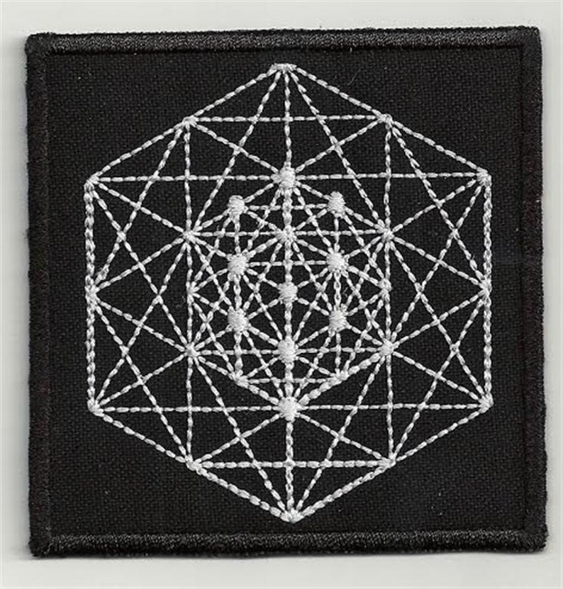 Tree of Life, Sacred Geometry - Embroidered Patch, BUY3 GET4, 3,2 X 3,2 ...