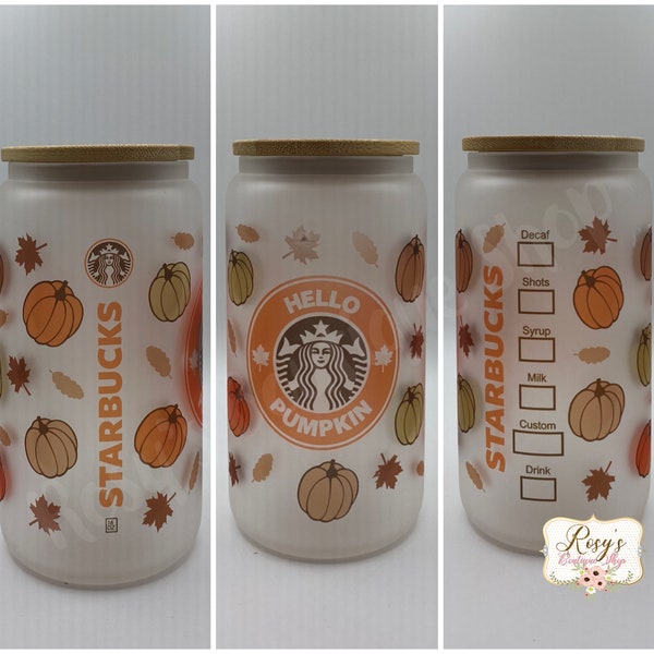 Fall Starbucks Cups - Etsy
